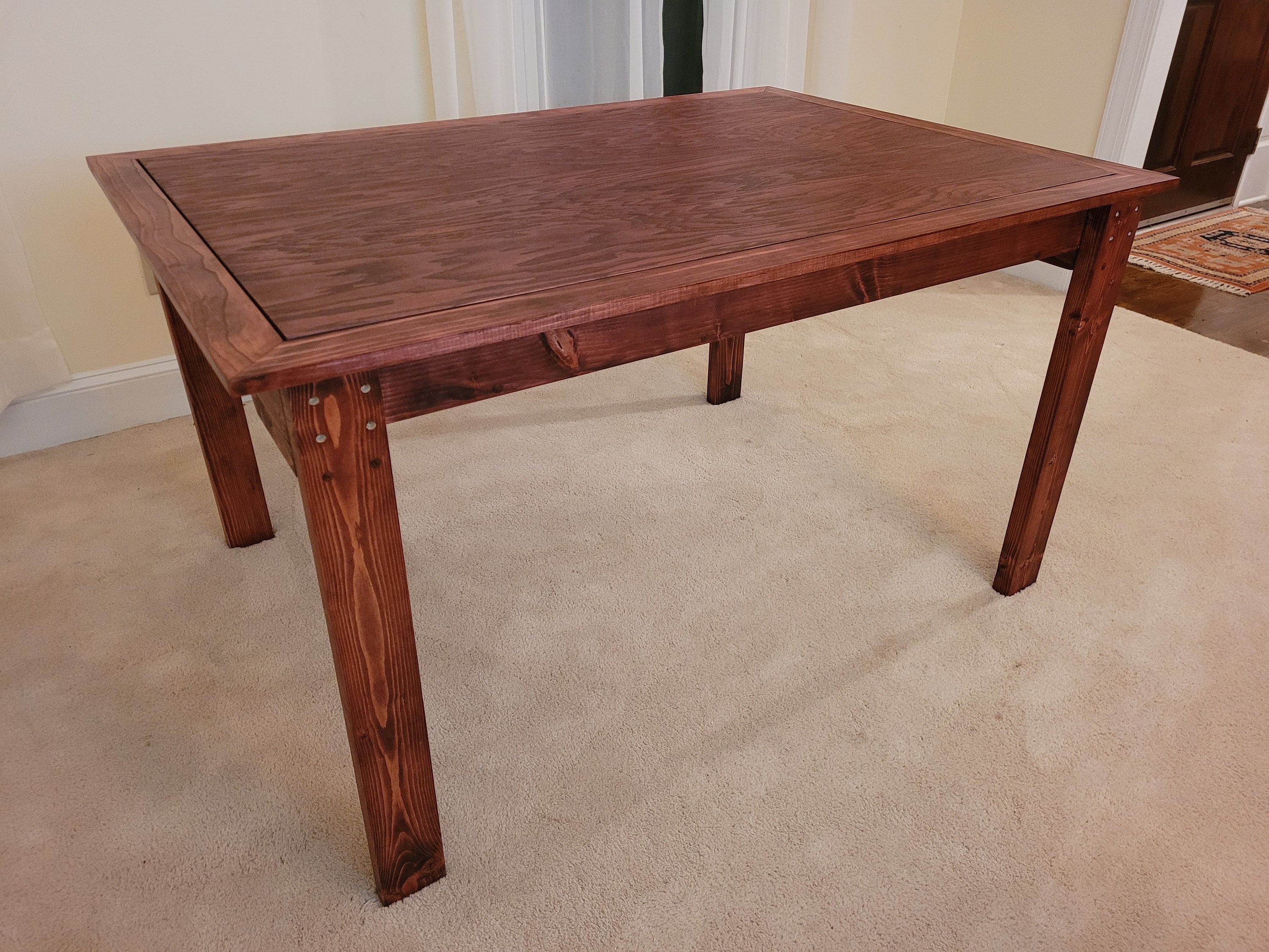 Board Game Table With Removable Topper - Etsy