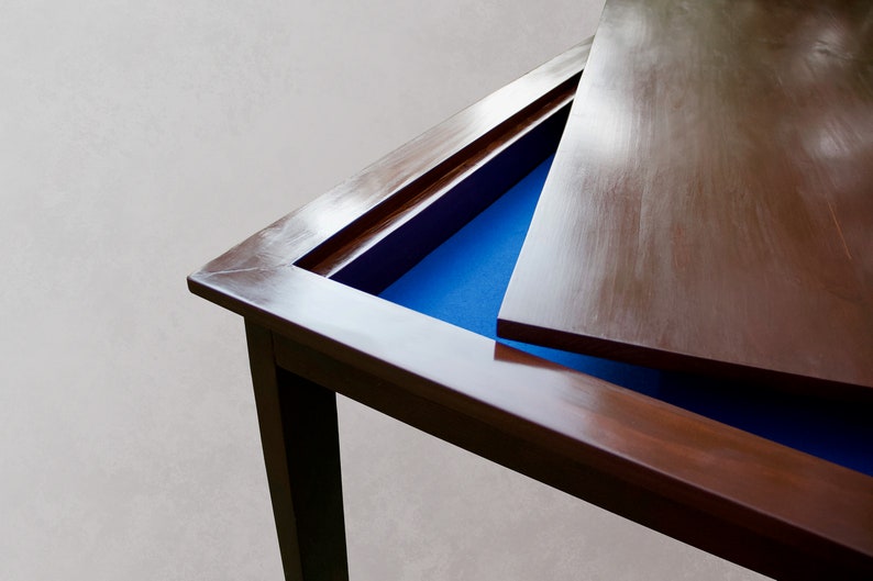 Board Game Table With Removable Topper - Etsy