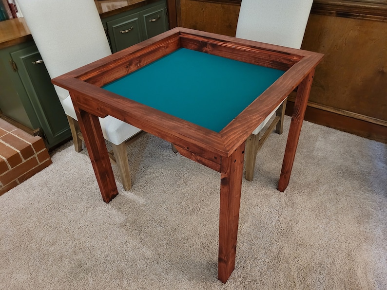 Square Puzzle/board Game Table With Removeable Topper - Etsy