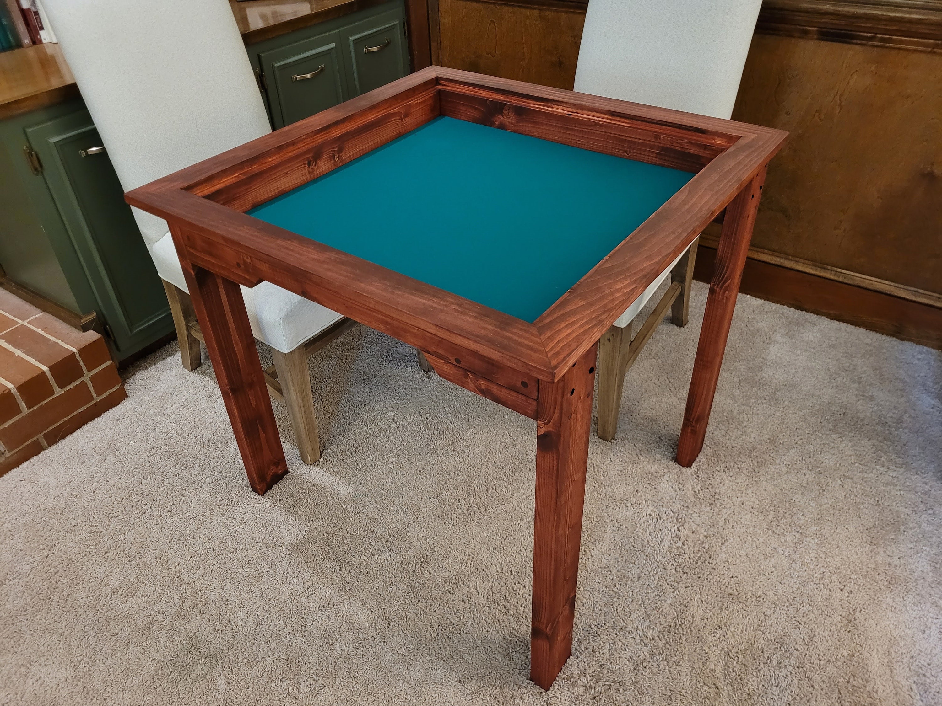 Square Puzzle/board Game Table With Removeable Topper - Etsy