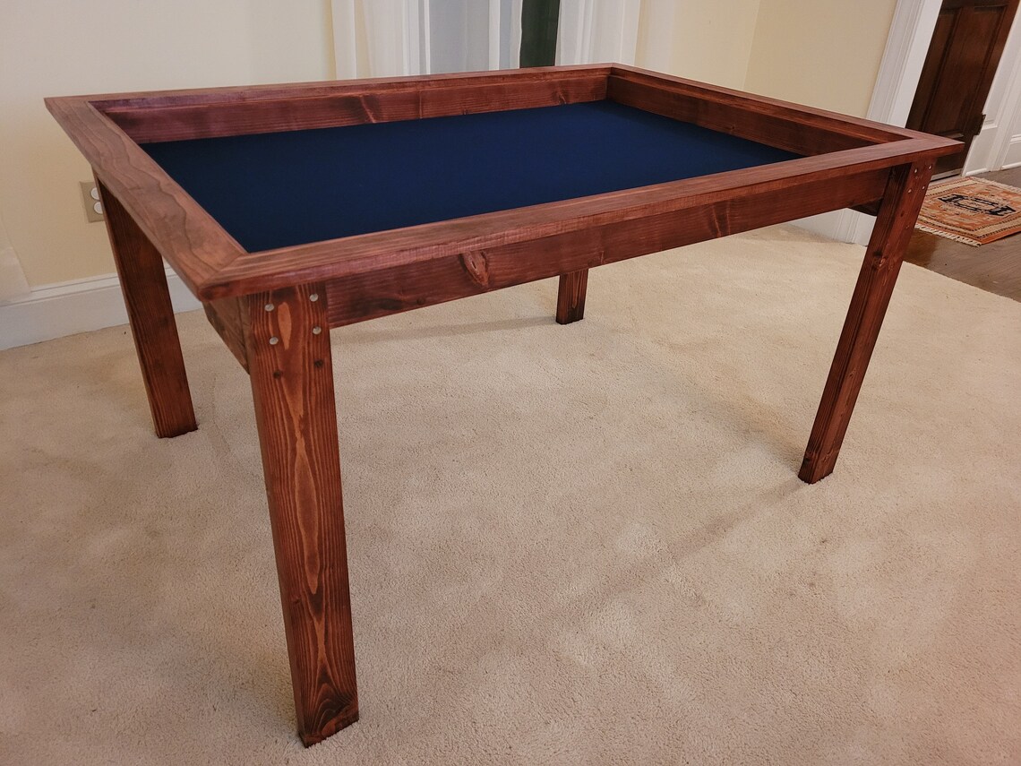 Board Game Table With Removable Topper - Etsy