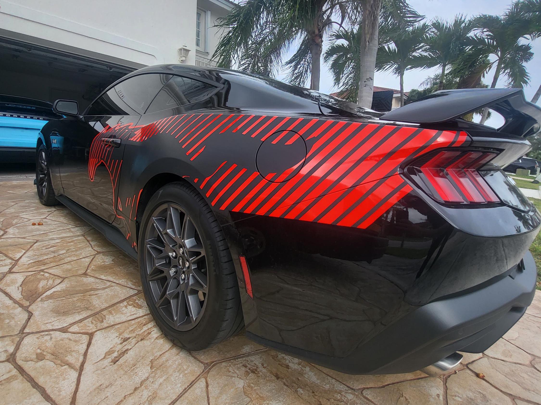 Mustang GT Logo Design for Back Fenders, 3M 2080 Black Matte and Hot ...