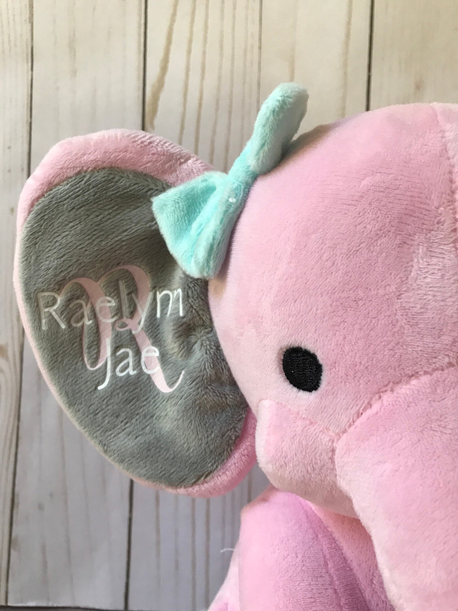 Baby Girl Birth Stat Elephant Birth Announcement Elephant - Etsy