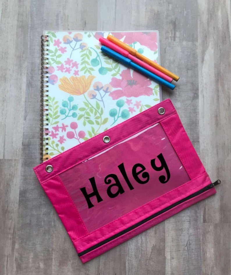 Personalized Back to School Pencil Pouch, Personalized Pencil Case ...