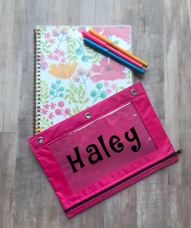 Personalized Back to School Pencil Pouch, Personalized Pencil Case ...