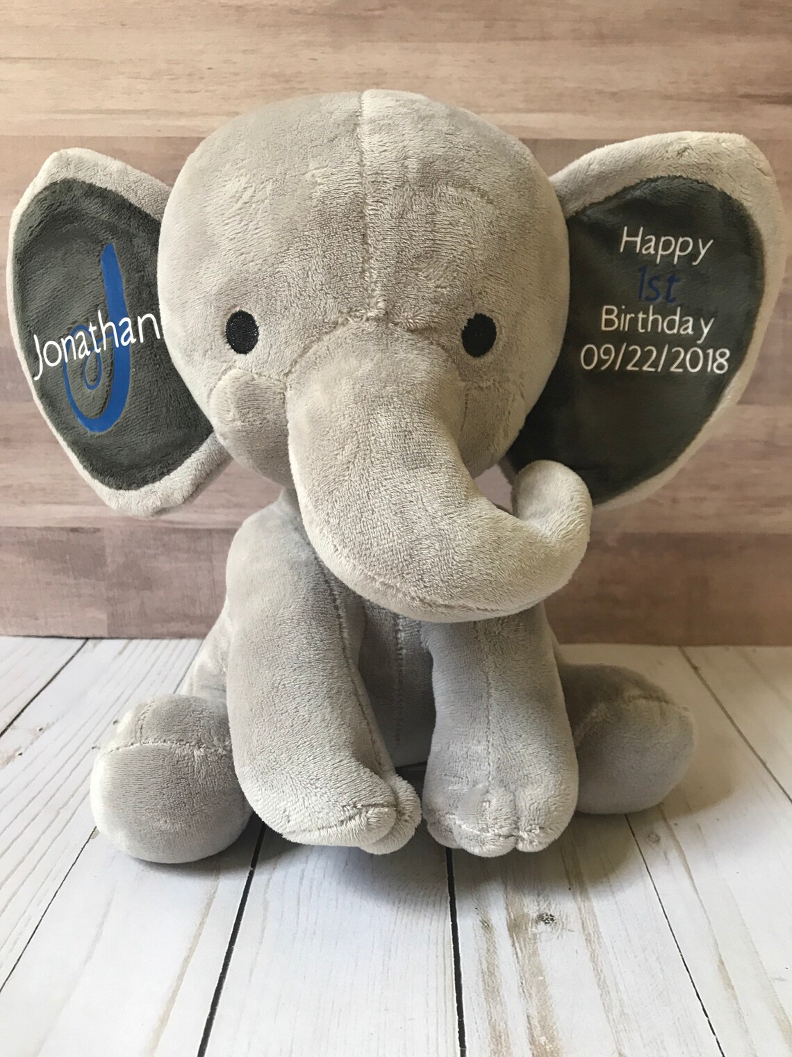 Baby Boy Birth Stat Elephant Birth Announcement Elephant | Etsy