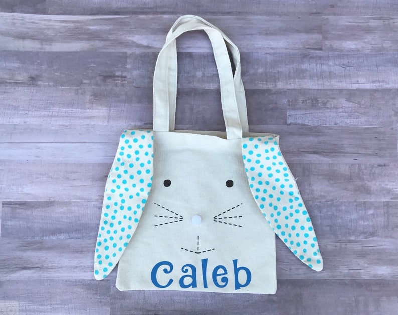 Personalized Easter Tote Bag, Personalized Easter Bag, Child Easter Bag ...