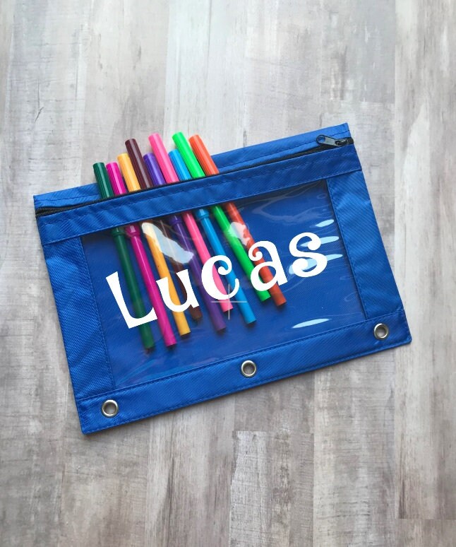 Personalized Back to School Pencil Pouch, Personalized Pencil Case ...