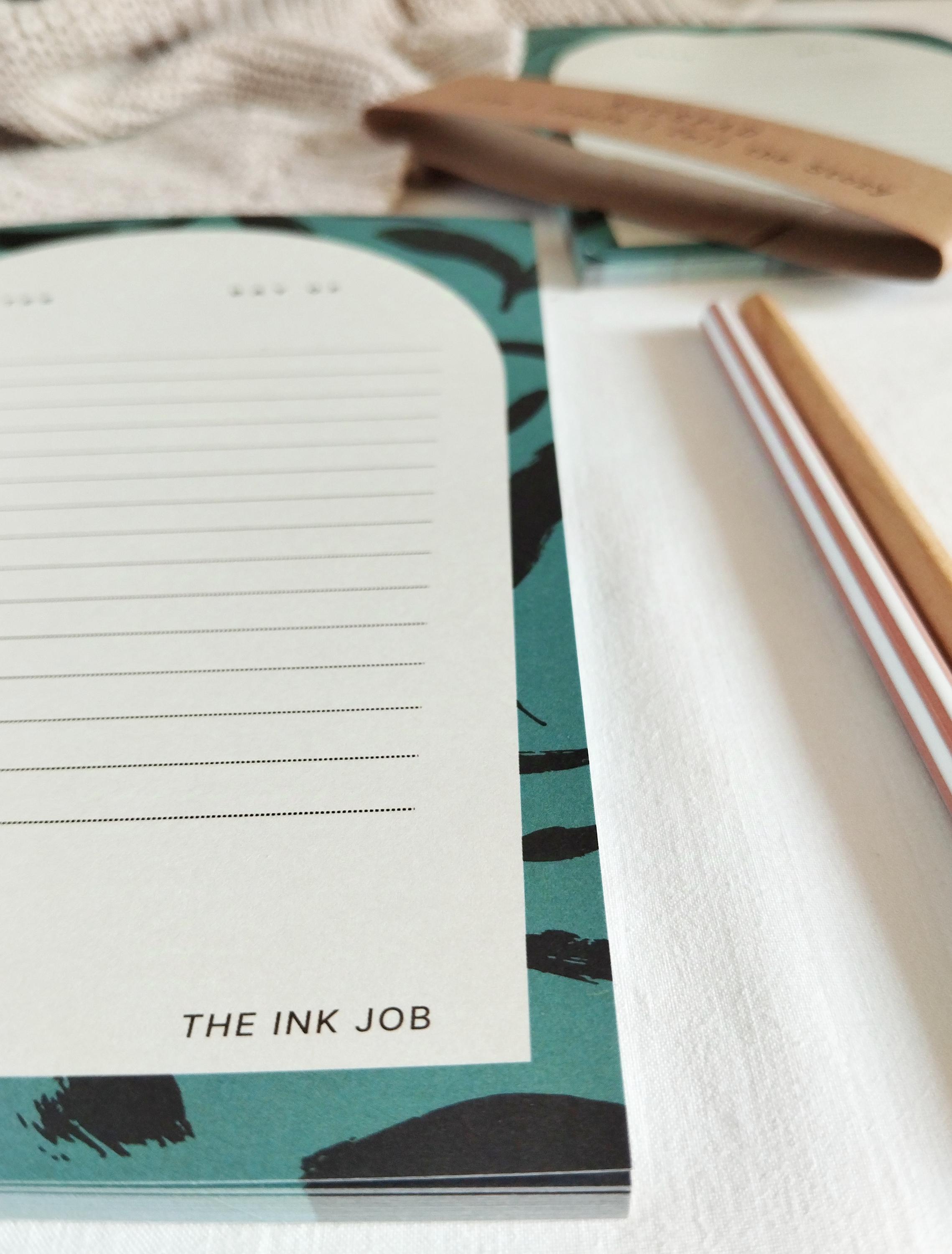 Elegant Turquoise Notepad, Stationery for Stylish Writing, Artsy ...