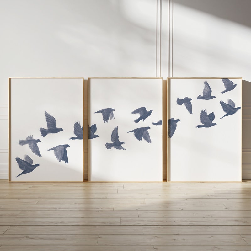 Flying Bird Wall Art - Etsy