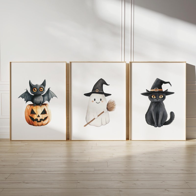 Cute Halloween Poster - Etsy