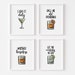 Cocktail Bar Decor Printable Wall Art Set of 4 Prints Party - Etsy