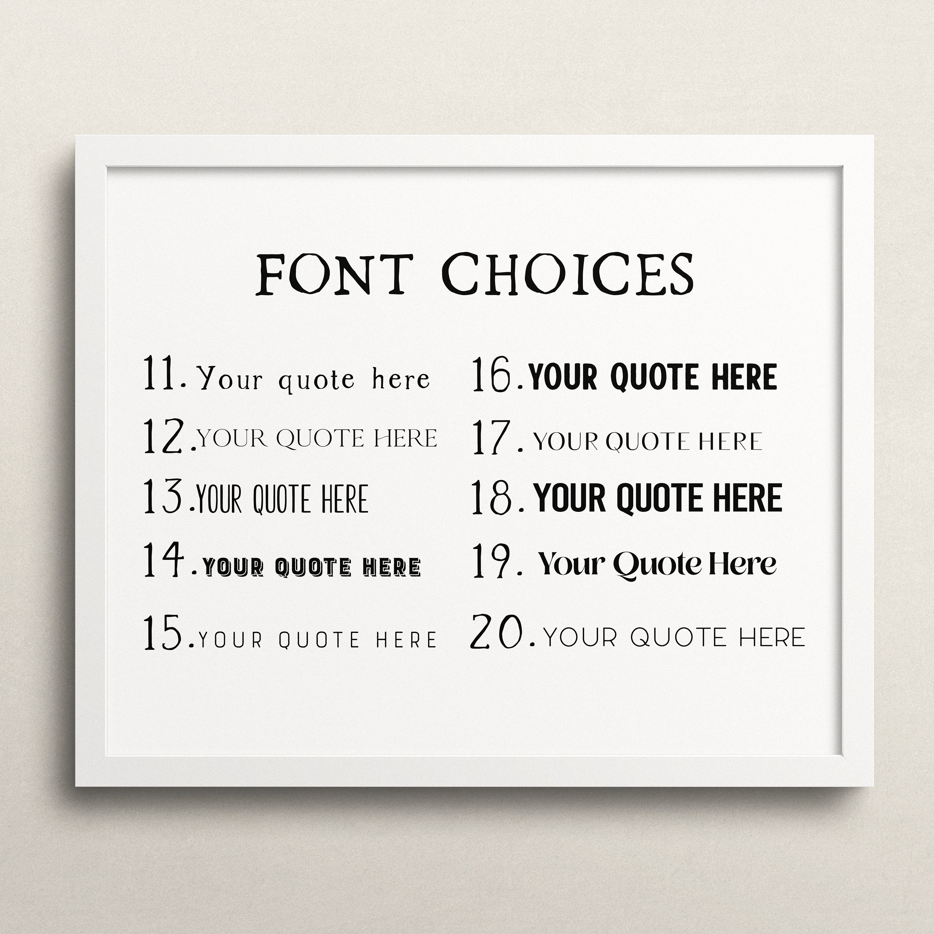 Printable Custom Quote Print Personalized Gift Typography - Etsy