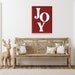 Joy Christmas Printable Wall Art, Seasonal Holiday Print Sign, Large ...