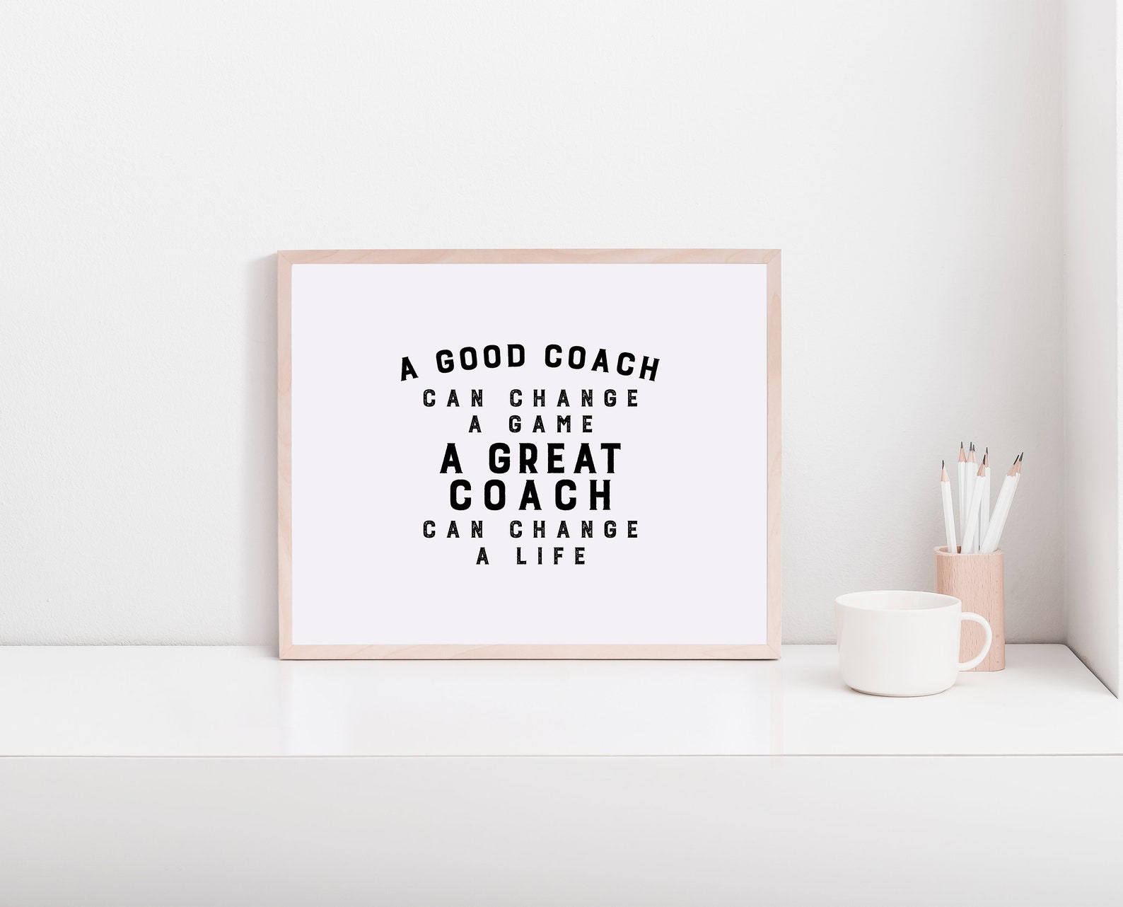 Coach Gift A Good Coach Can Change a Game a Great Coach Can - Etsy