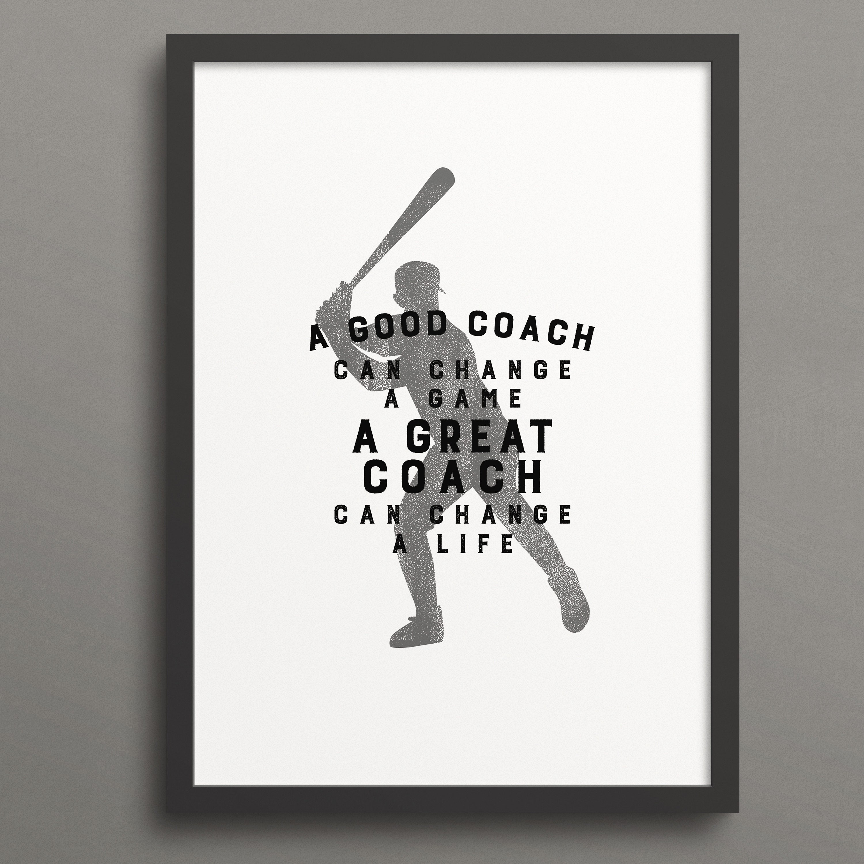 Baseball Coach Gift Softball Printable Quote A Good Coach Can - Etsy