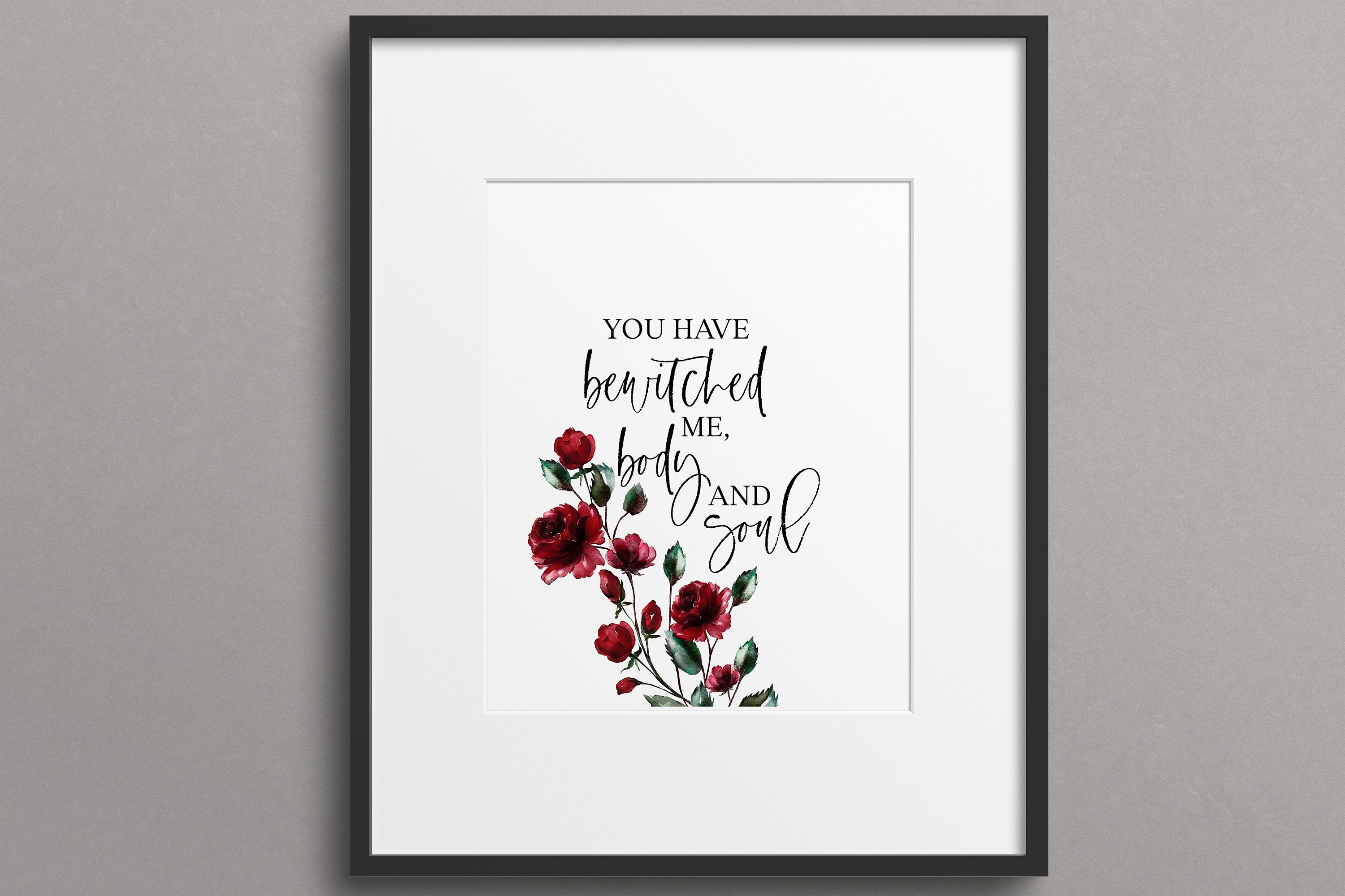 Jane Austen Pride and Prejudice Quote Printable Wall Art Mr. | Etsy