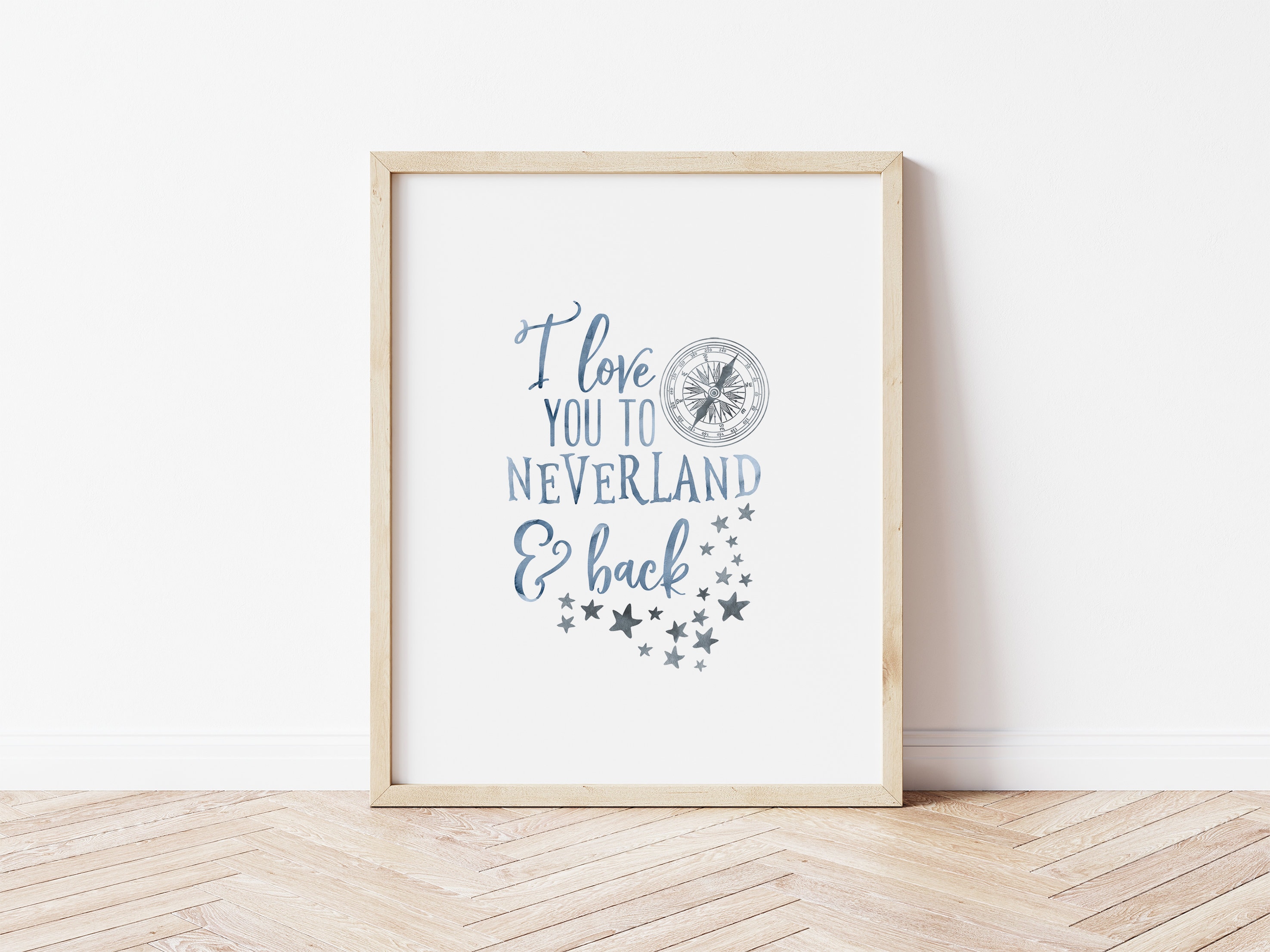 Neverland Quote Wall Art Print: Whimsical Nursery Decor | Adventure ...