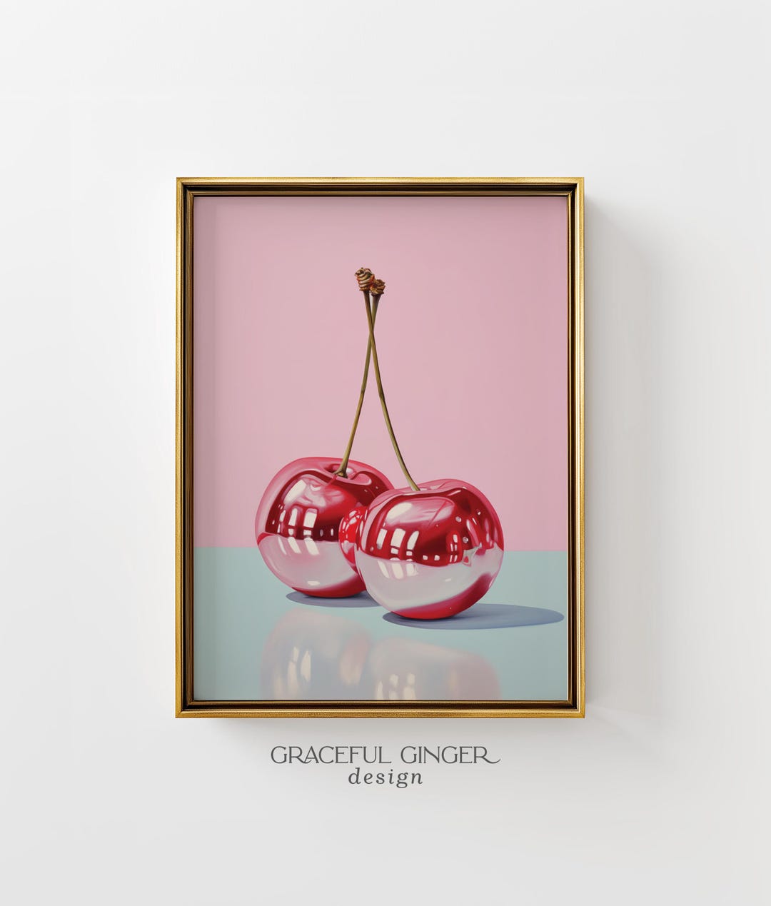 Abstract Cherry Print: Modern Still Life Kitchen Art (digital Download ...