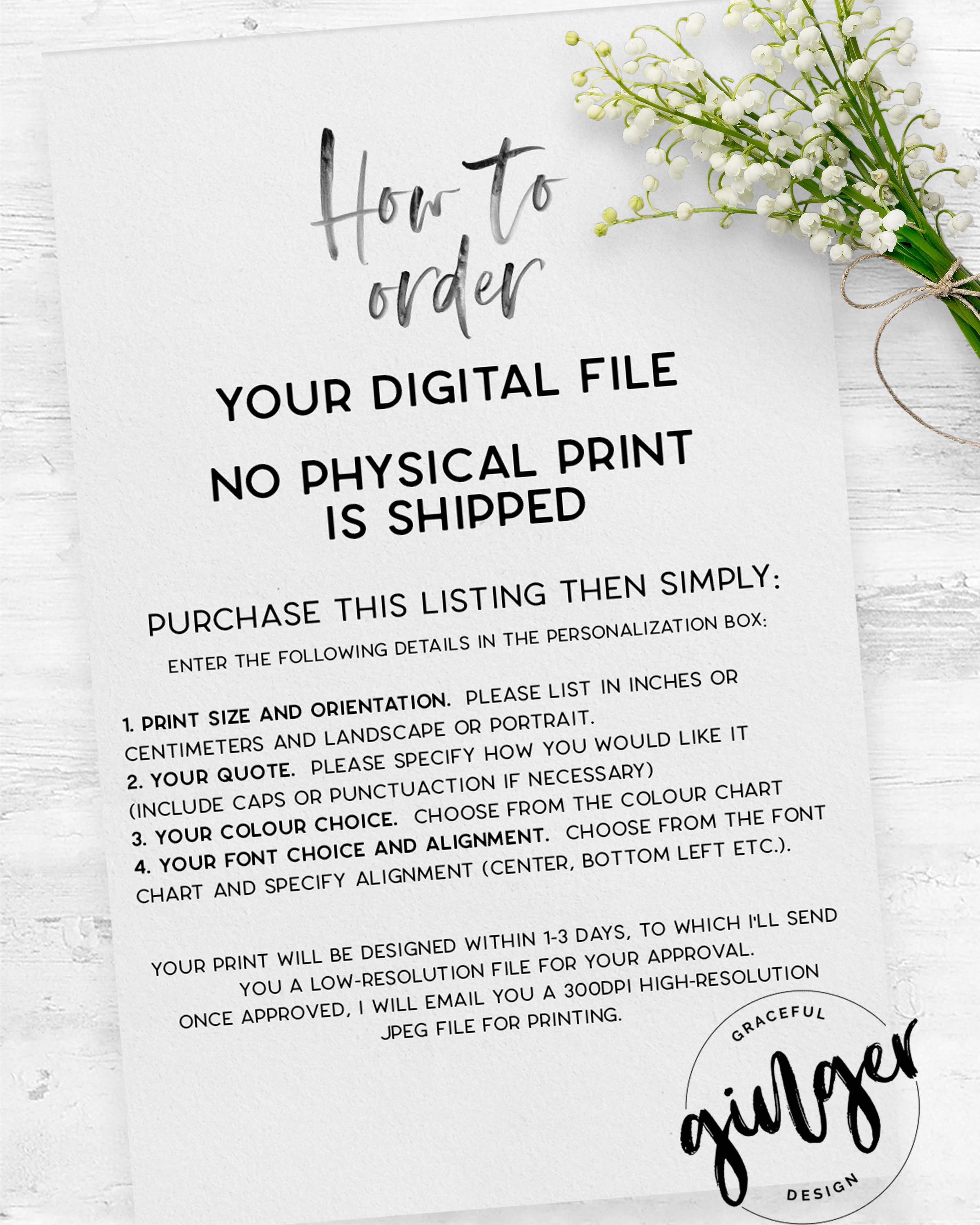 Printable Custom Quote Print Personalized Gift Typography - Etsy