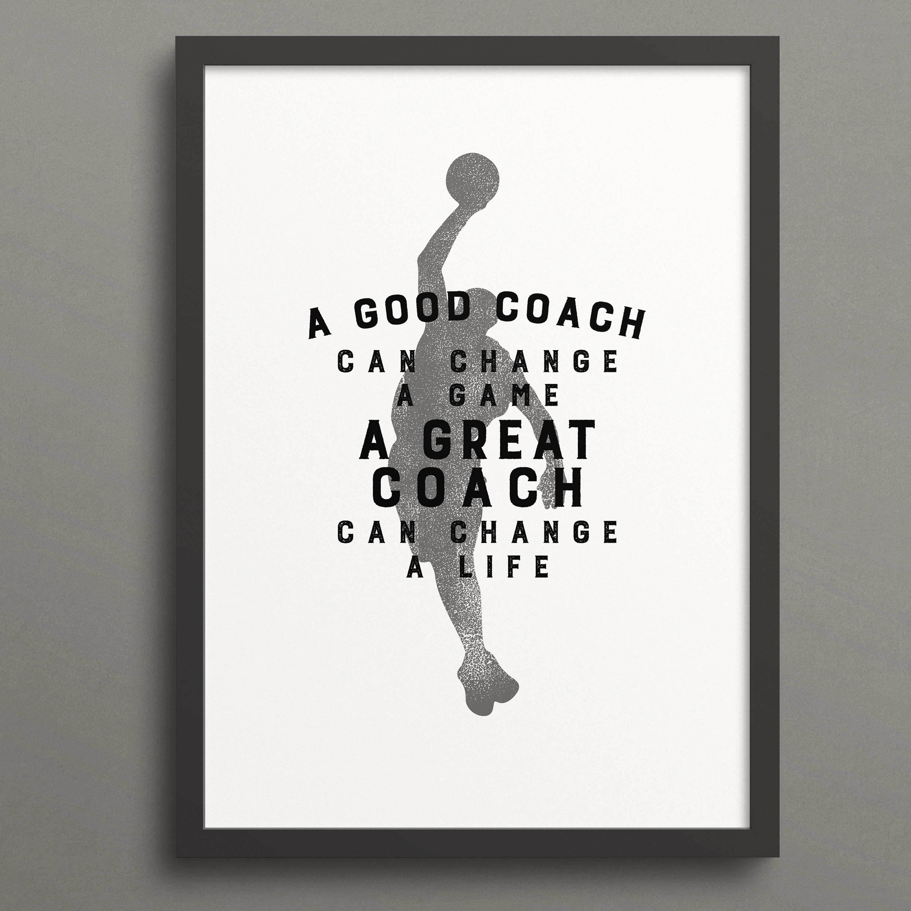 Basketball Coach Gift Printable Quote A Good Coach Can Change - Etsy