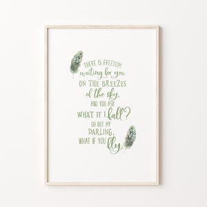 Peter Pan Quotes, Nursery Print Set of 6, Sage Green Watercolor ...