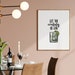 Let the Evening Be Gin Printable Wall Art, Gin Bar Sign, Gin and Tonic ...
