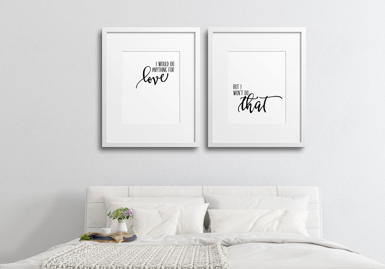 Funny Above the Bed Quote Bedroom Wall Decor Set of 2 - Etsy