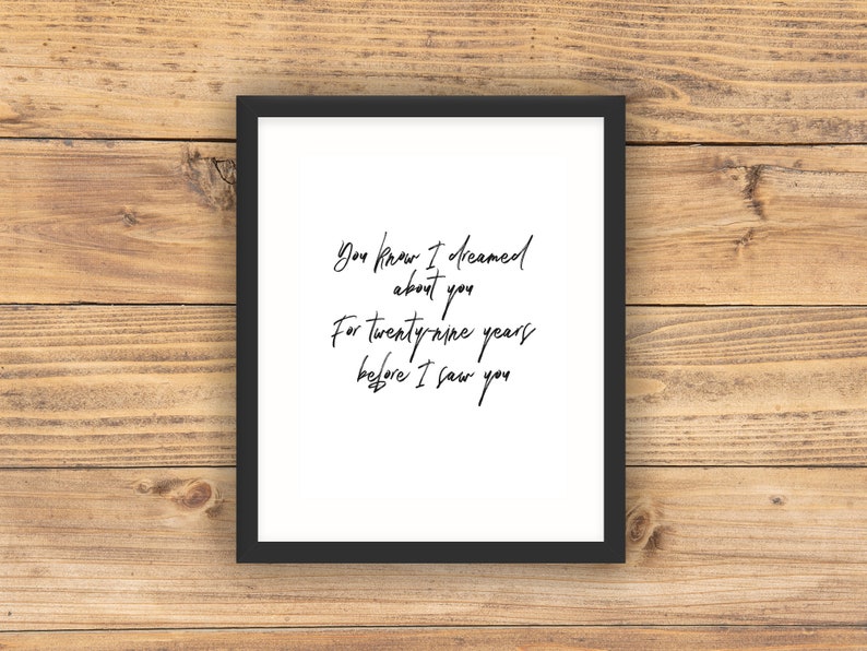 The National Band Song Lyrics Printable Slow Show Lyrics - Etsy