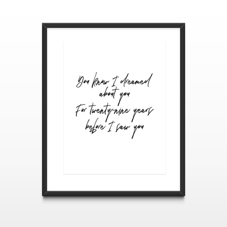 The National Band Song Lyrics Printable Slow Show Lyrics - Etsy