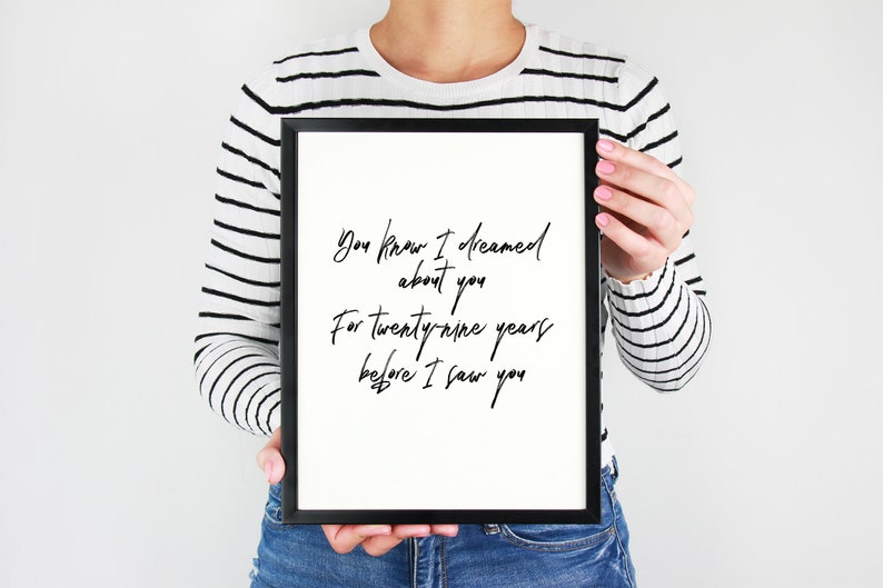 The National Band Song Lyrics Printable Slow Show Lyrics - Etsy