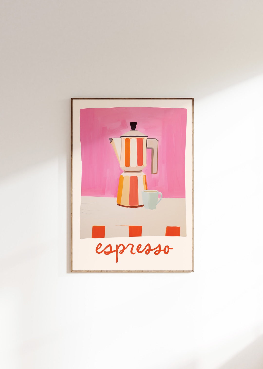 Kitchen Printable Wall Art, Espresso Coffee Poster Print, Italian Moka ...