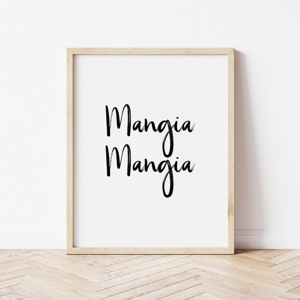 Mangia Sign - Etsy