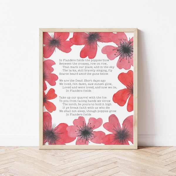 Flanders Poppy - Etsy
