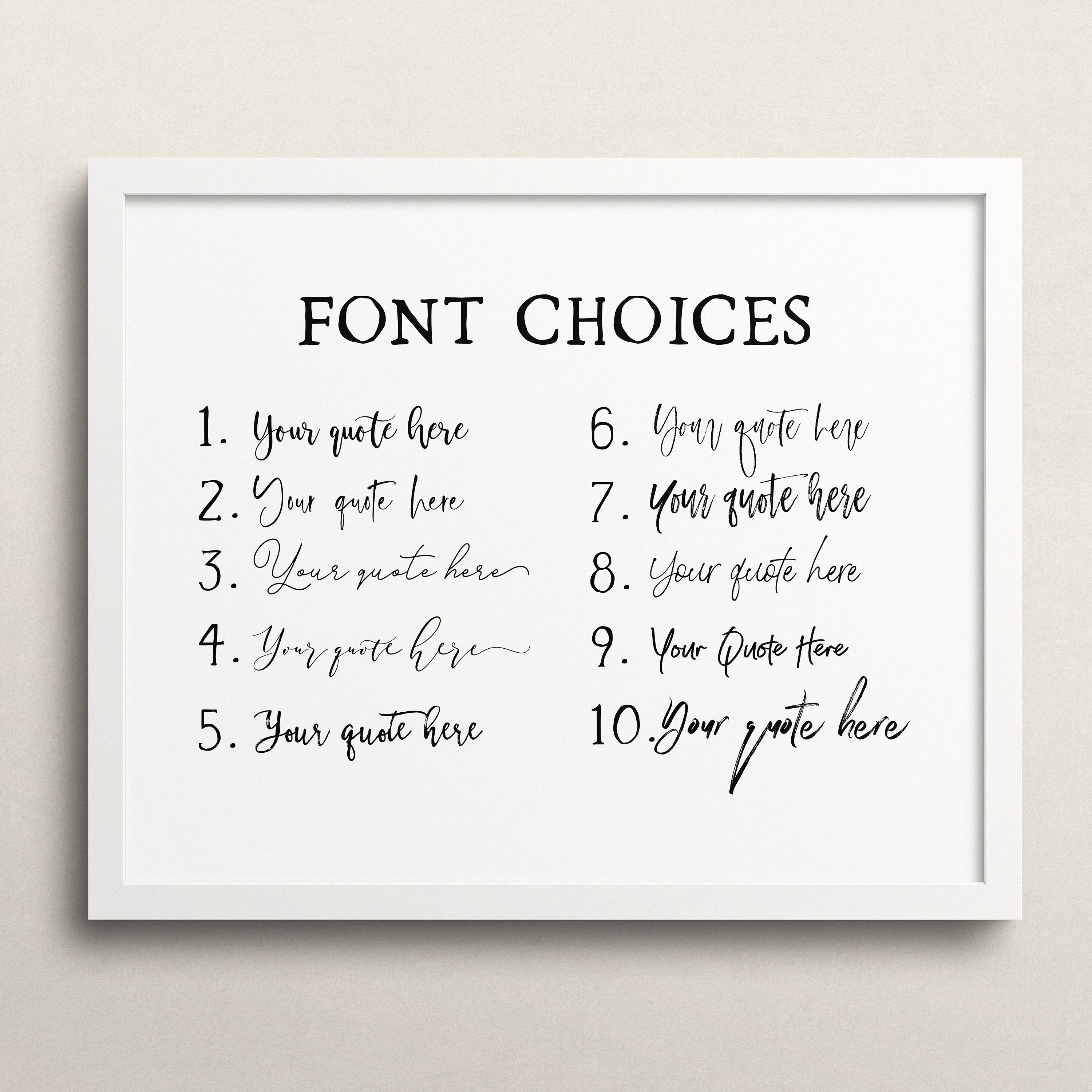 Printable Custom Quote Print Personalized Gift Typography - Etsy