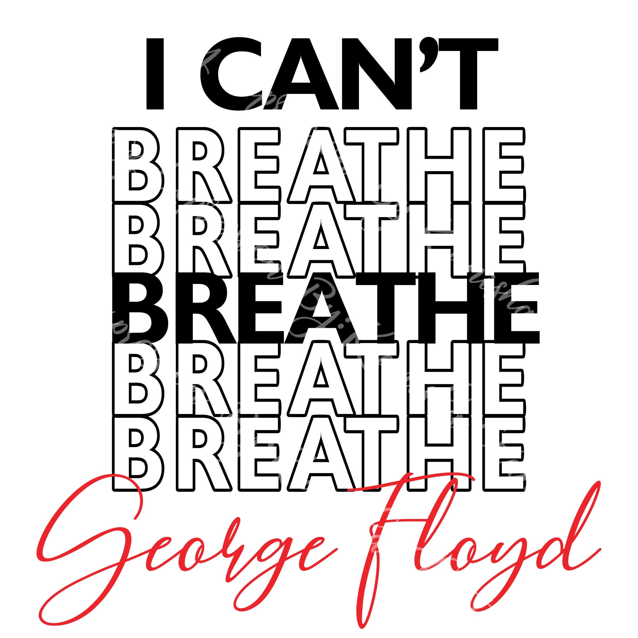 Art & Collectibles Drawing & Illustration I Can't Breathe Black Power ...