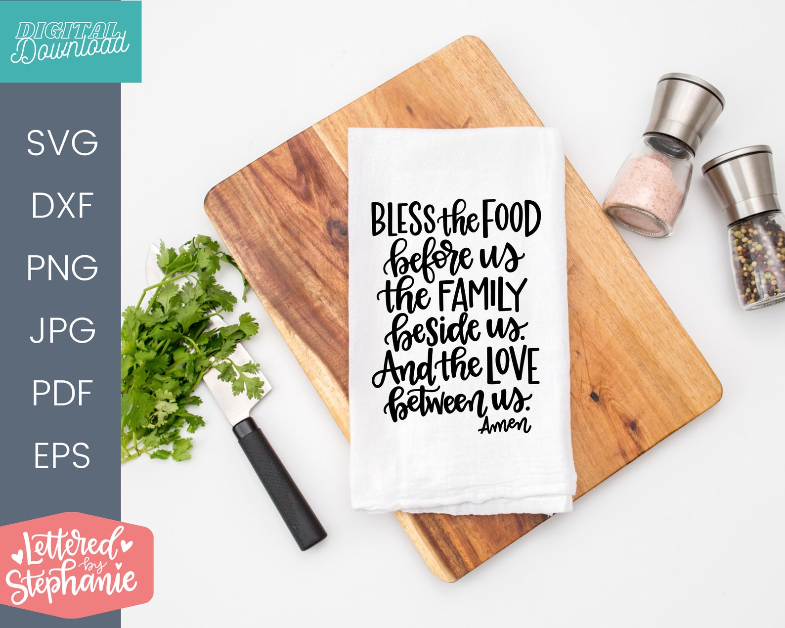 Dinner Blessing SVG Cut File Positive Kindness Quote Svg - Etsy