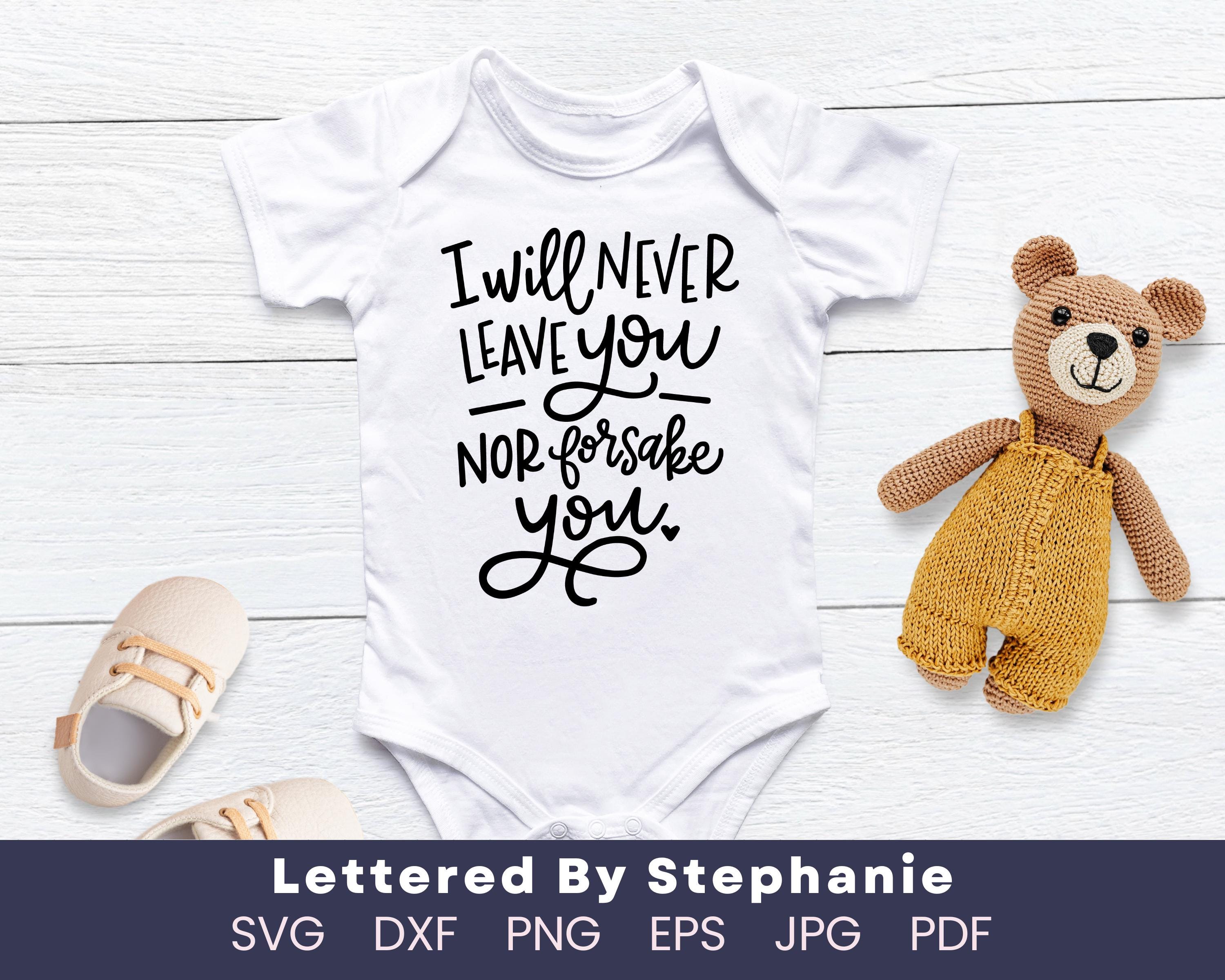 I Will Never Leave You nor Forsake You SVG Cut File Bible Verse Svg ...