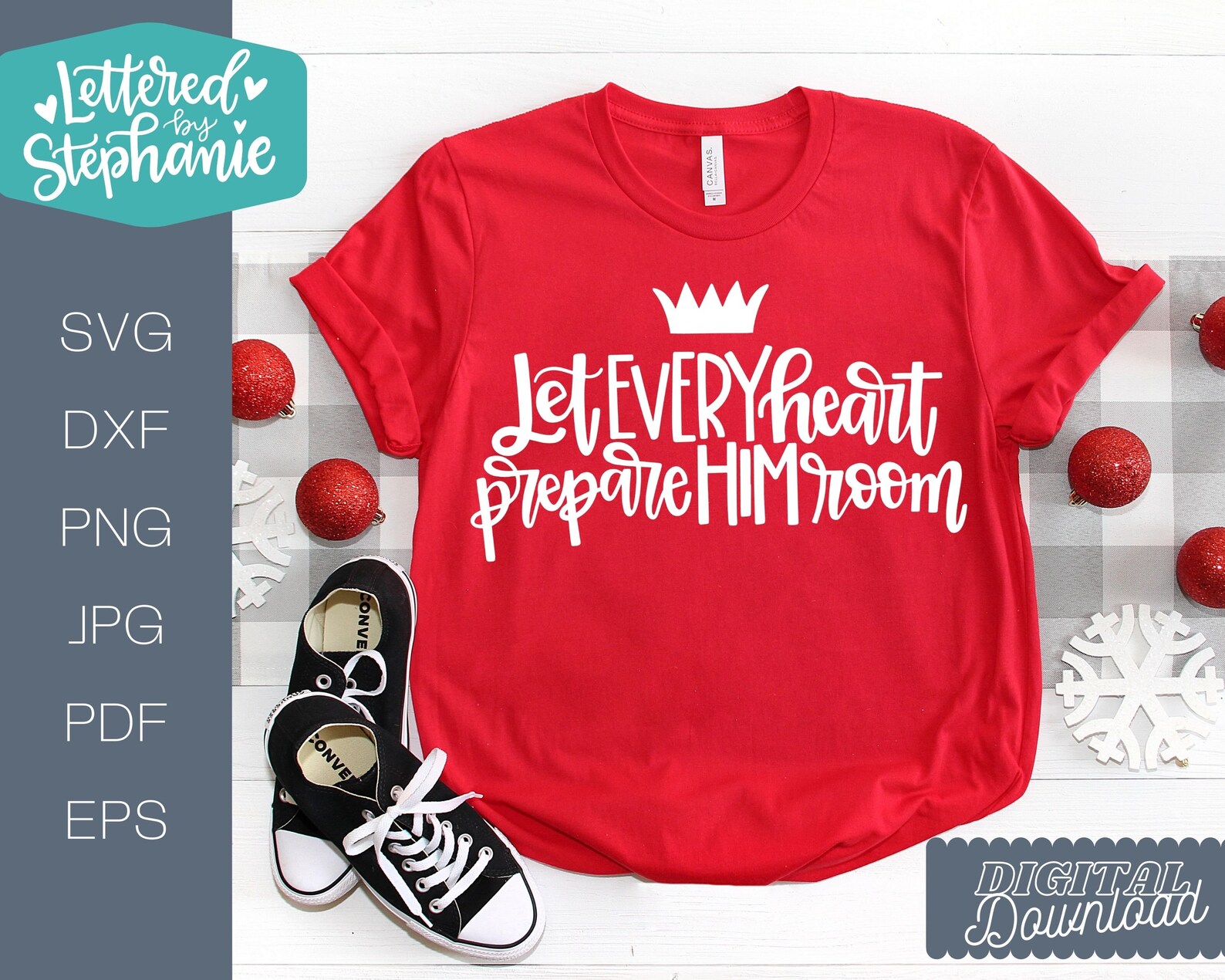 Let Every Heart Prepare Him Room Svg Cut File Christmas - Etsy
