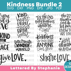 Kindness Quote Svg Bundle Positive Quotes Svg Kind Quotes Bundle ...