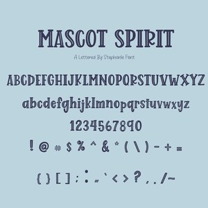 Mascot Spirit Handwritten OTF Font, a Fun Chunky Serif Font for ...