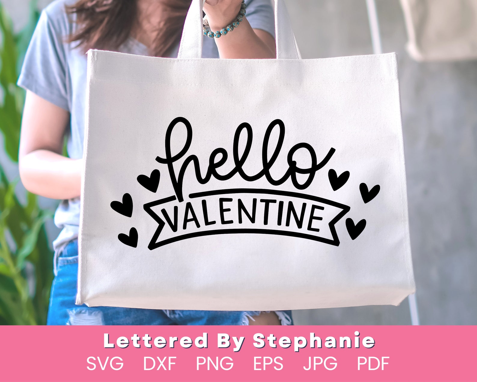 Hello Valentine SVG Cut File, Valentines Day Svg, Cute Valentine Svg ...