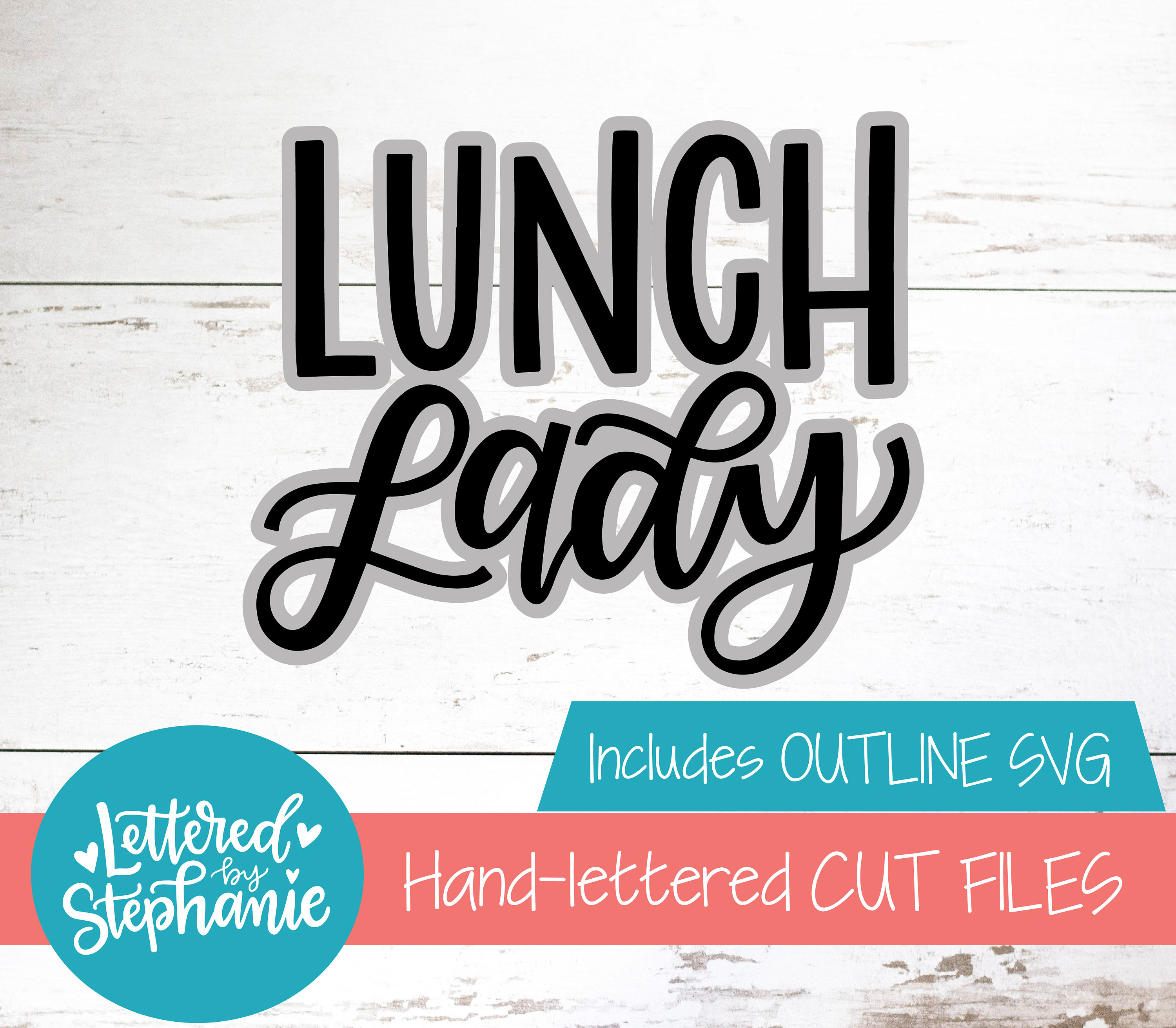 Lunch Lady Svg Cut File Dxf File Teacher Svg Stay At Home Etsy