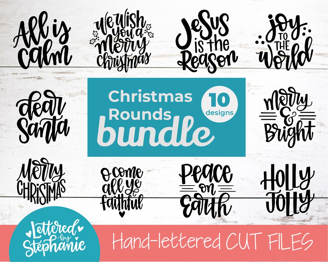 Christmas Rounds SVG Holiday Rounds Ornament Svg Designs - Etsy