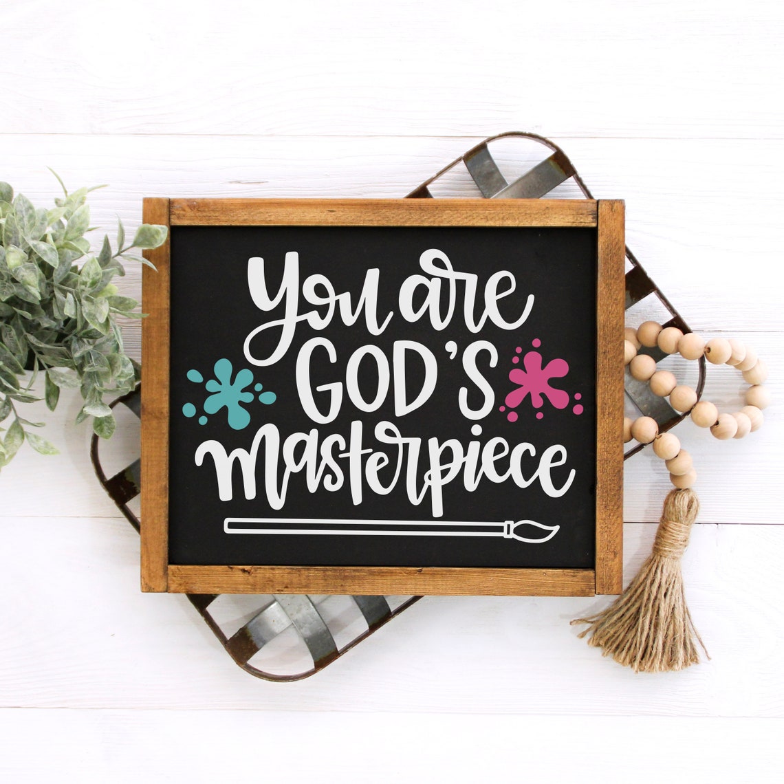 You are God's masterpiece SVG Cut File christian svg | Etsy