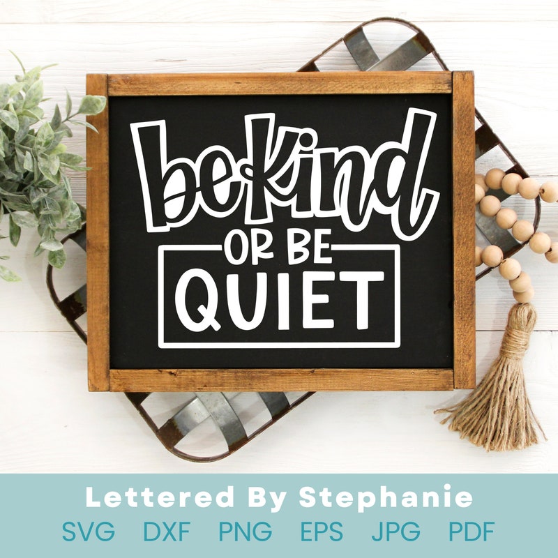 Cute Be Quiet Sign - Etsy