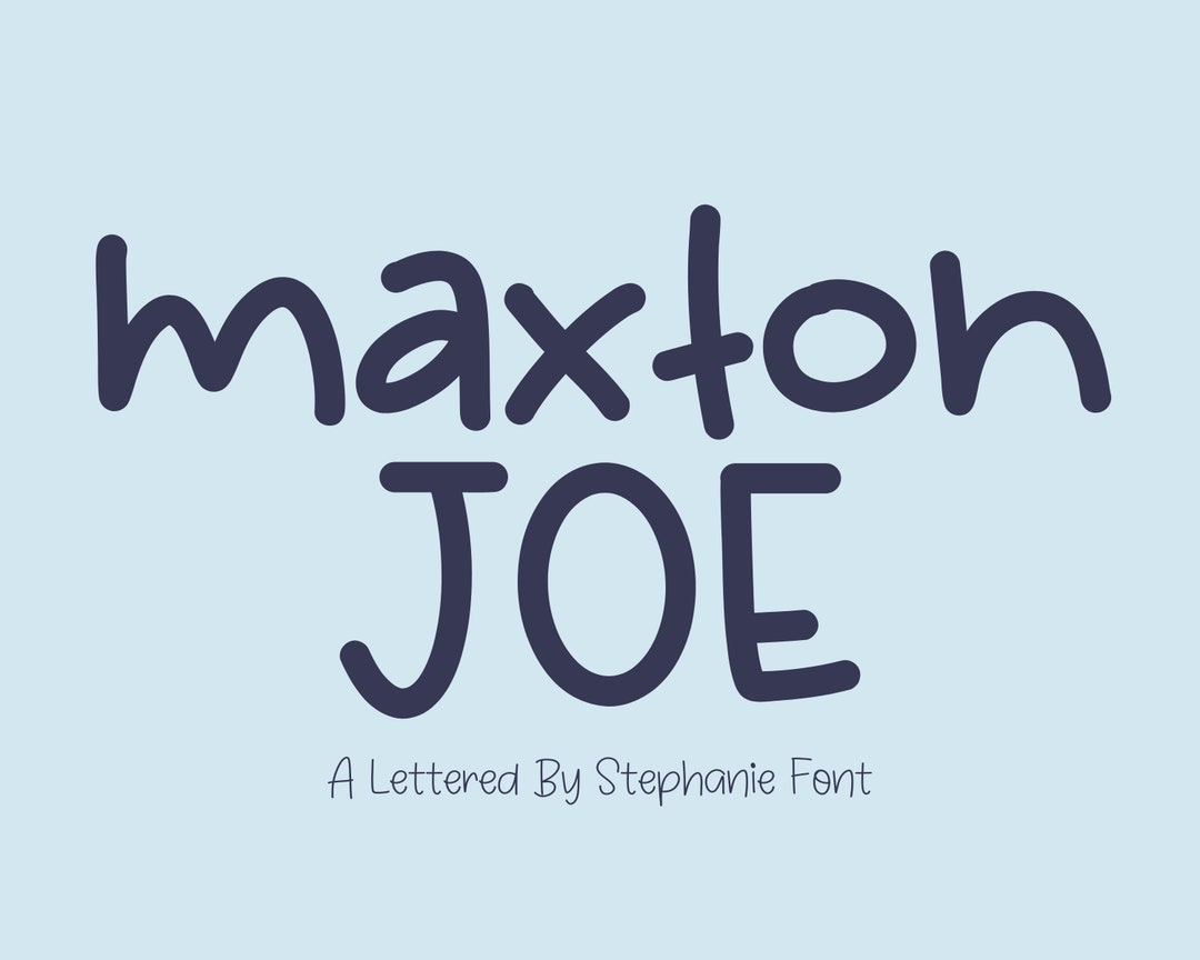 Maxton Joe Handwritten OTF Font, San Serif Casual Font, Fonts for ...