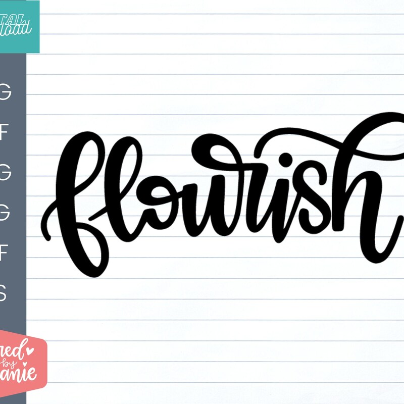 Flourish Svg - Etsy