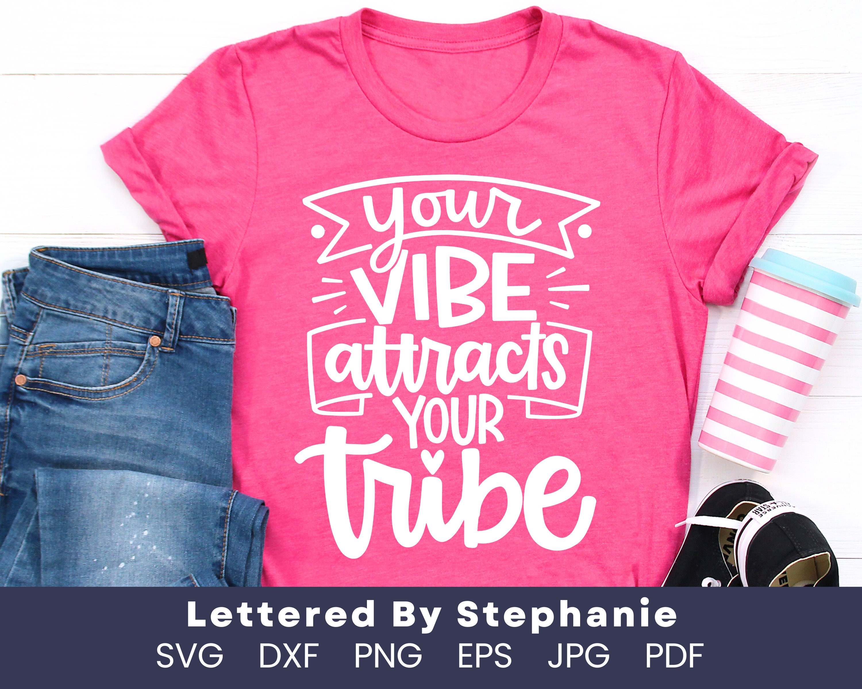 Your Vibe Attracts Your Tribe Svg Cut File Friendship Svg Quote for ...