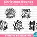 Christmas Rounds SVG, Holiday Rounds, Ornament Designs Svg, DXF, Cut ...